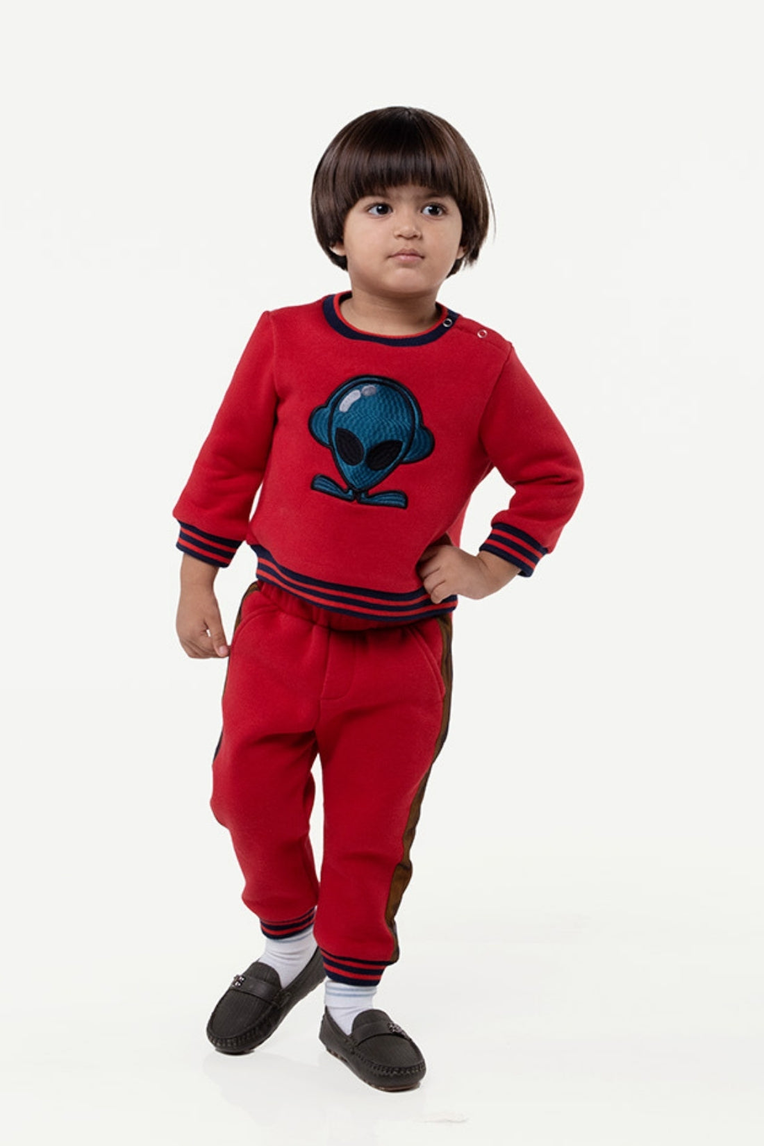 One Friday Baby Boys New born Red Alien Track Suit – One Friday World