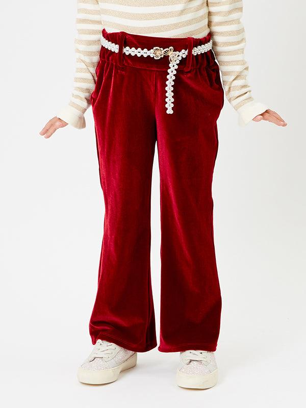 Solid Burgundy Corduroy Pants